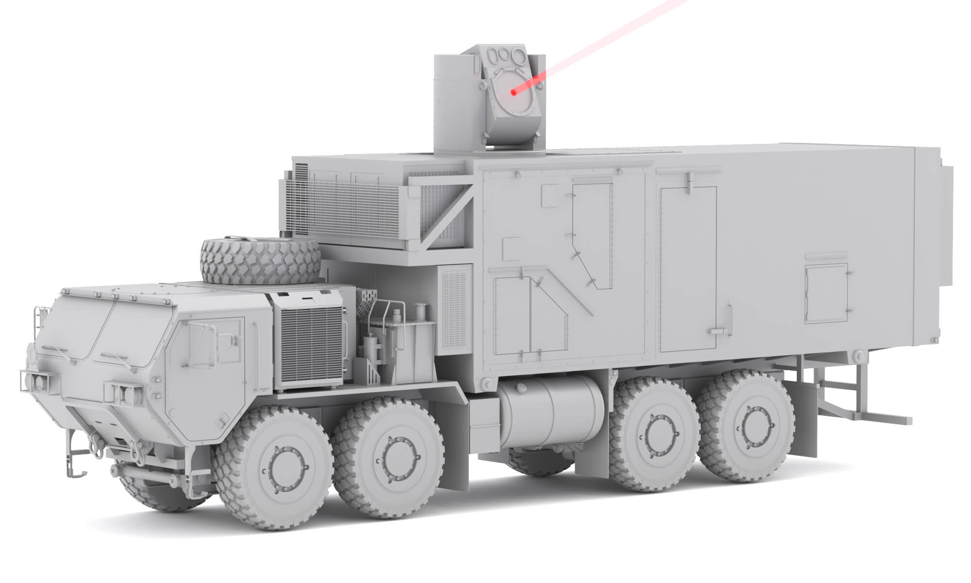 HEMTT A4 With Laser - 3D Model by Sunshing