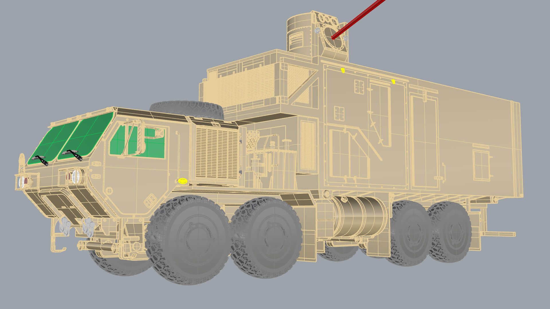 HEMTT A4 With Laser - 3D Model by Sunshing