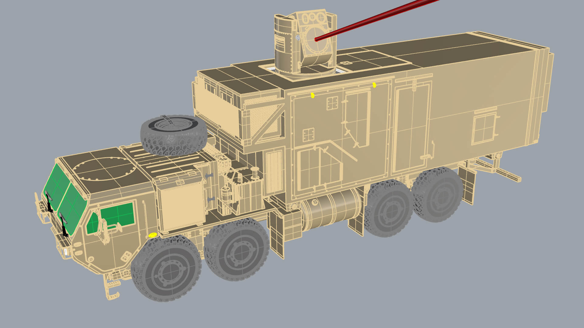 HEMTT A4 With Laser - 3D Model by Sunshing