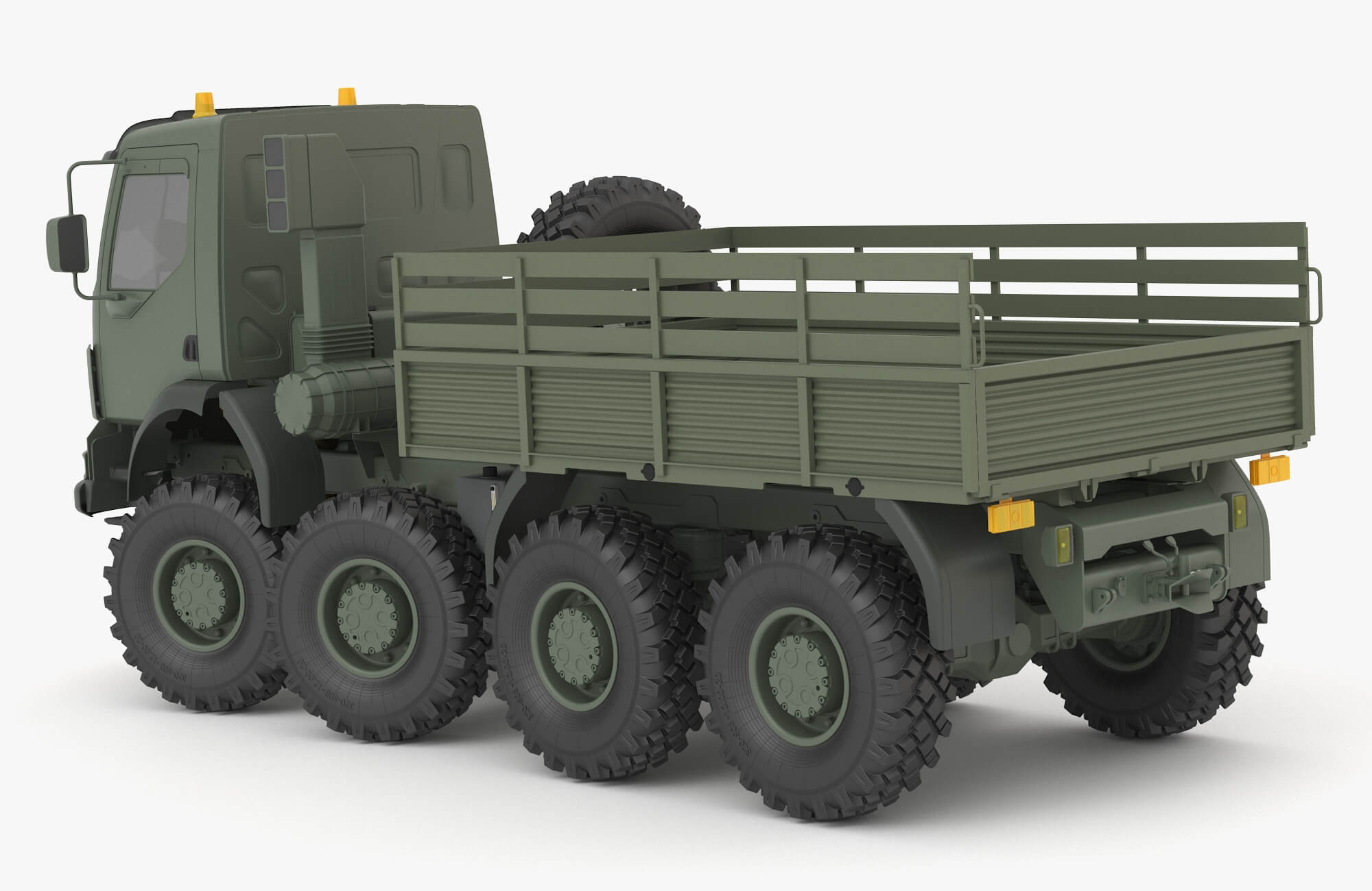 Military Truck 8X8 - 3D Model by Sunshing