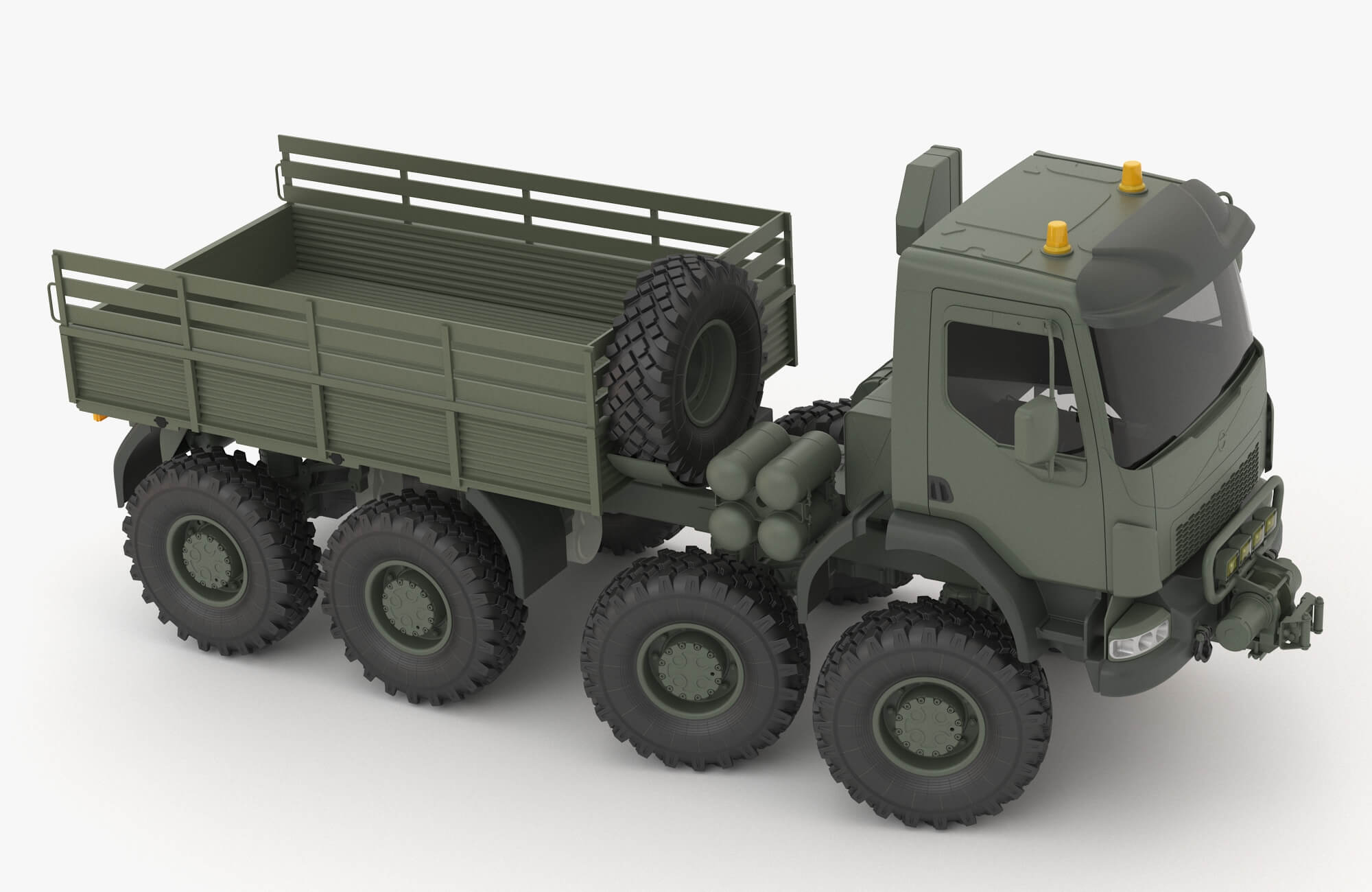 Military Truck 8X8 - 3D Model by Sunshing