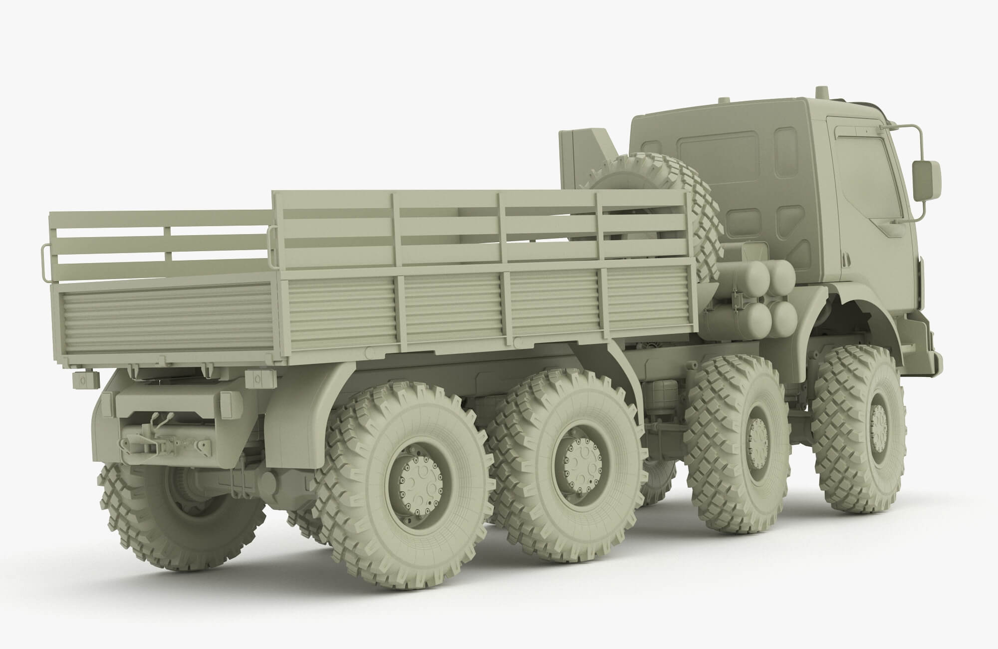 Military Truck 8X8 - 3D Model by Sunshing