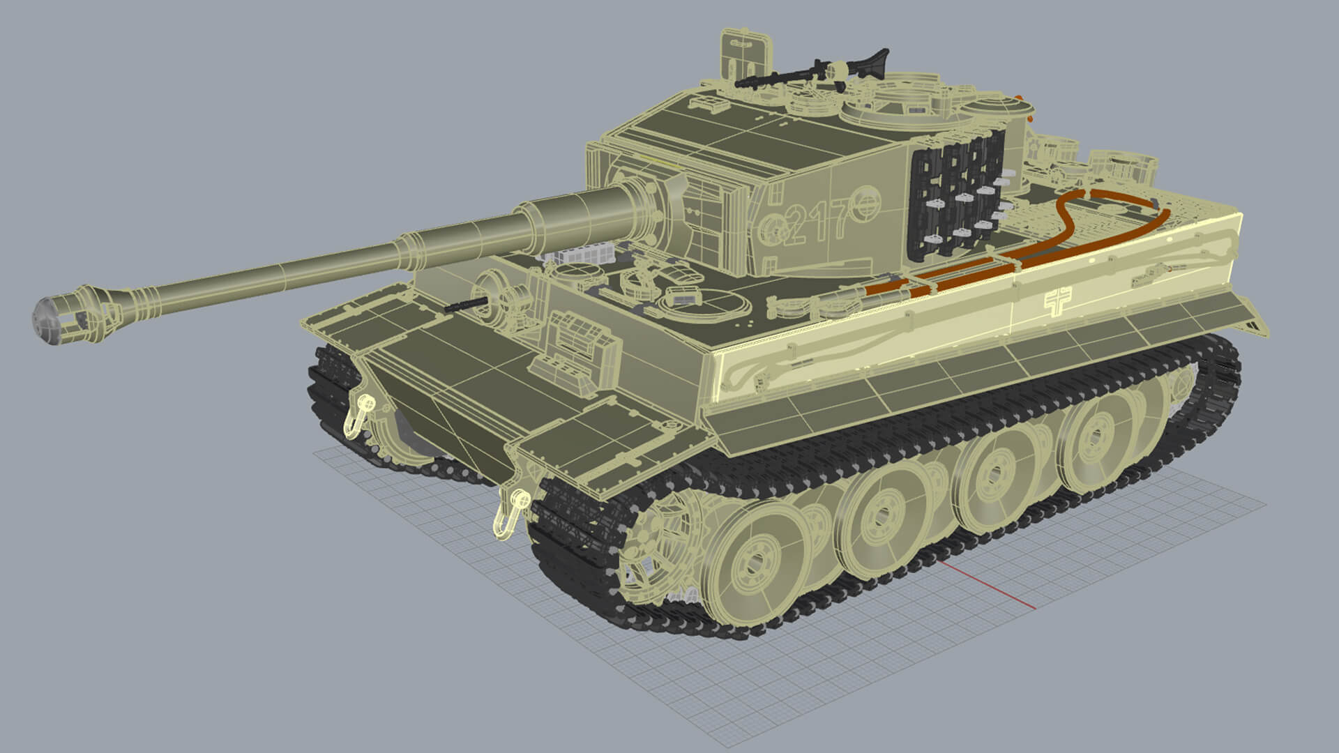 Panzer VI - Tiger Tank 3D Model by Sunshing