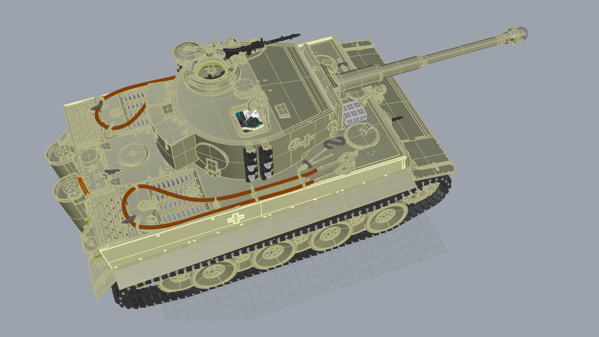 Panzer VI - Tiger Tank 3D Model by Sunshing