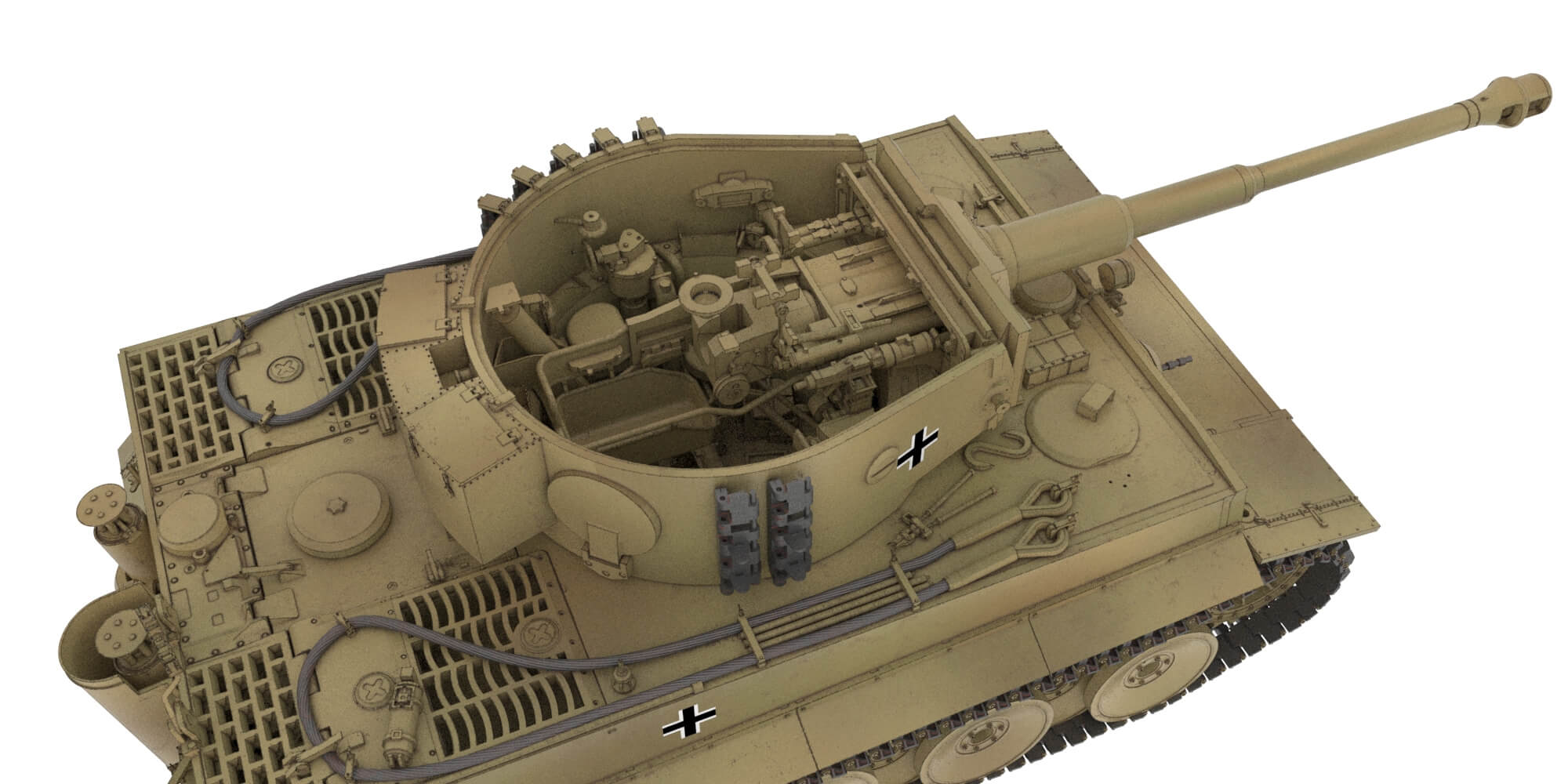 Panzer VI - Tiger Tank 3D Model by Sunshing