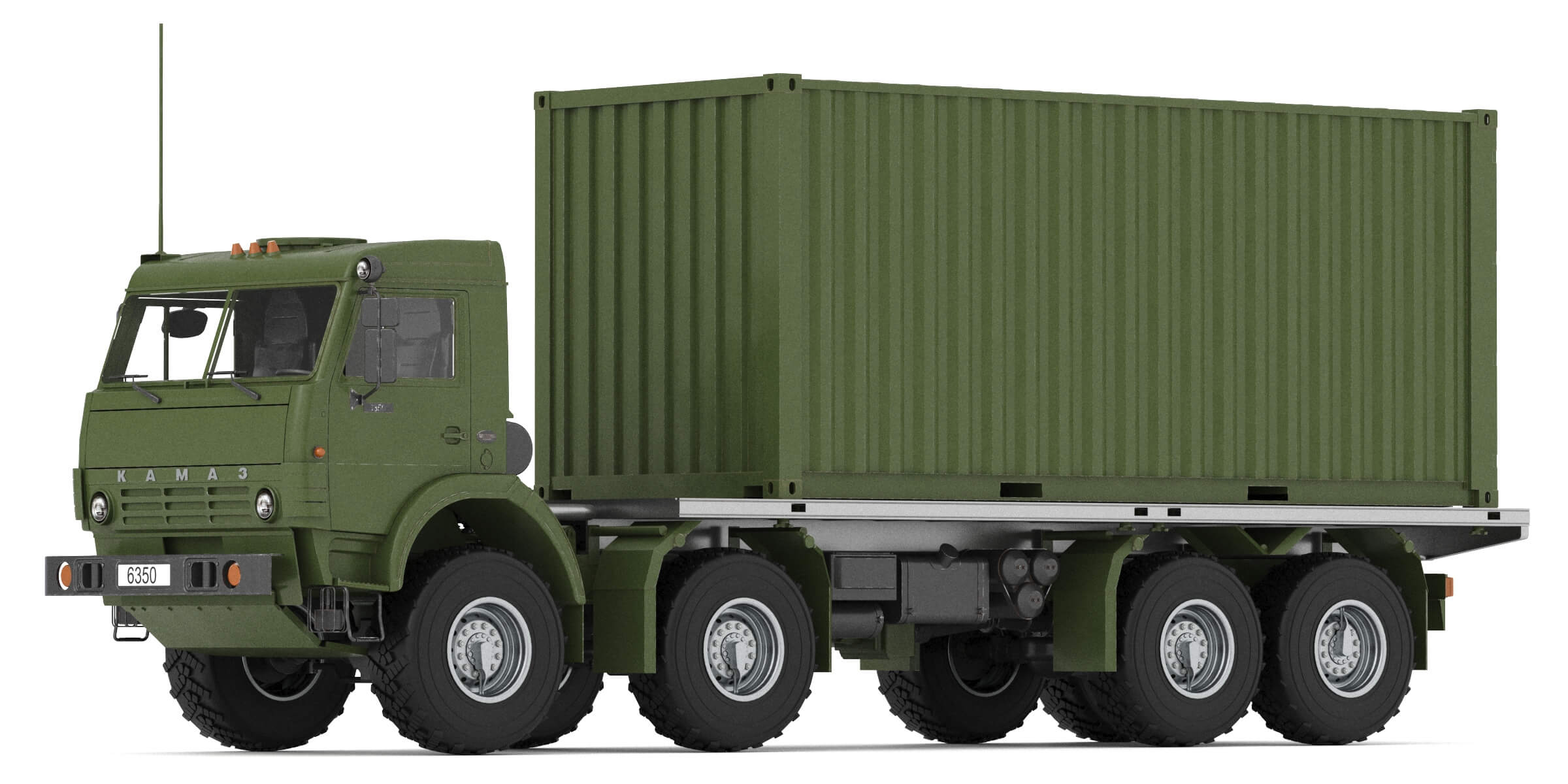 Russian Truck Kamaz 63501 - 3D Model by Sunshing
