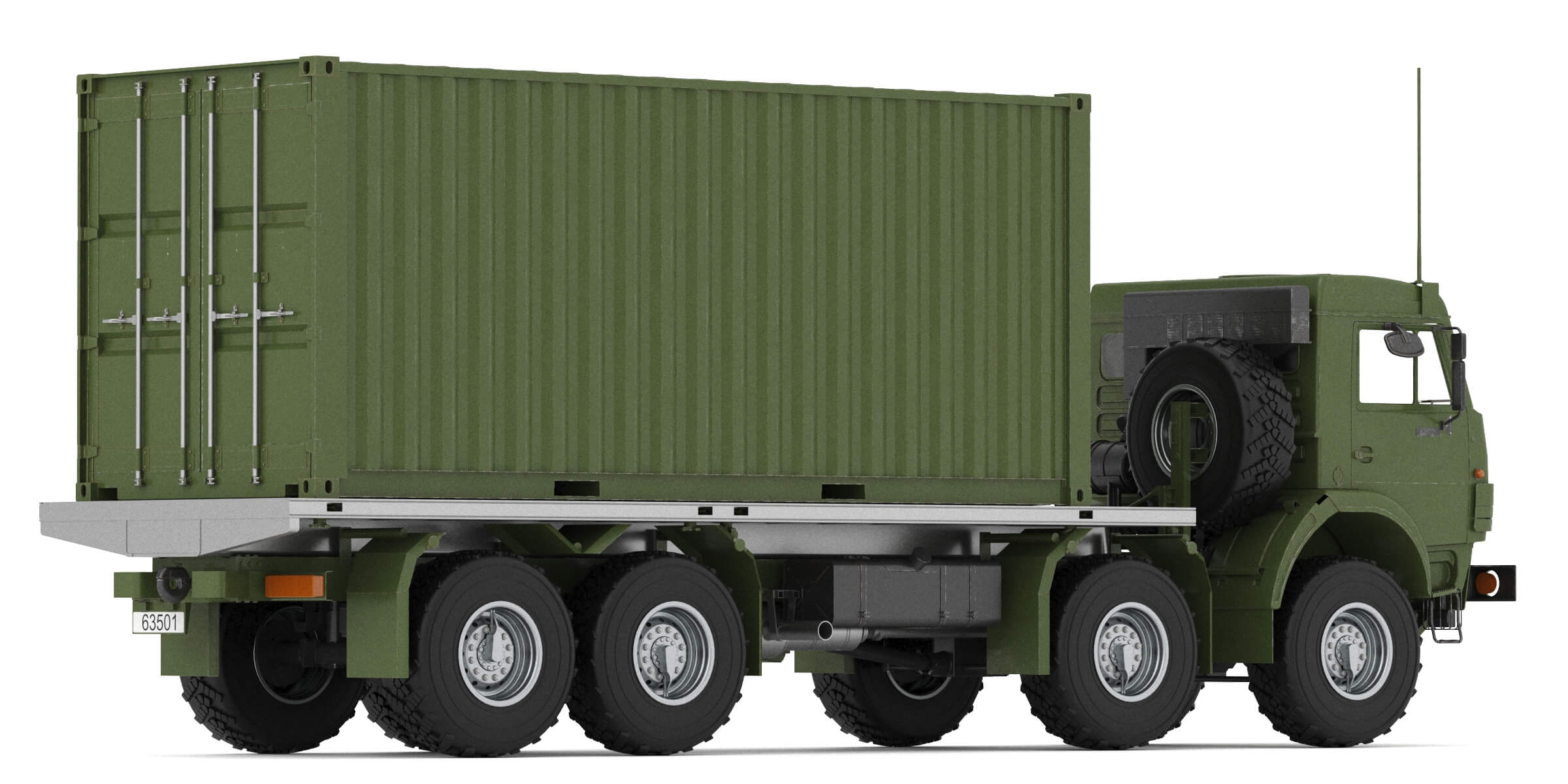 Russian Truck Kamaz 63501 - 3D Model by Sunshing