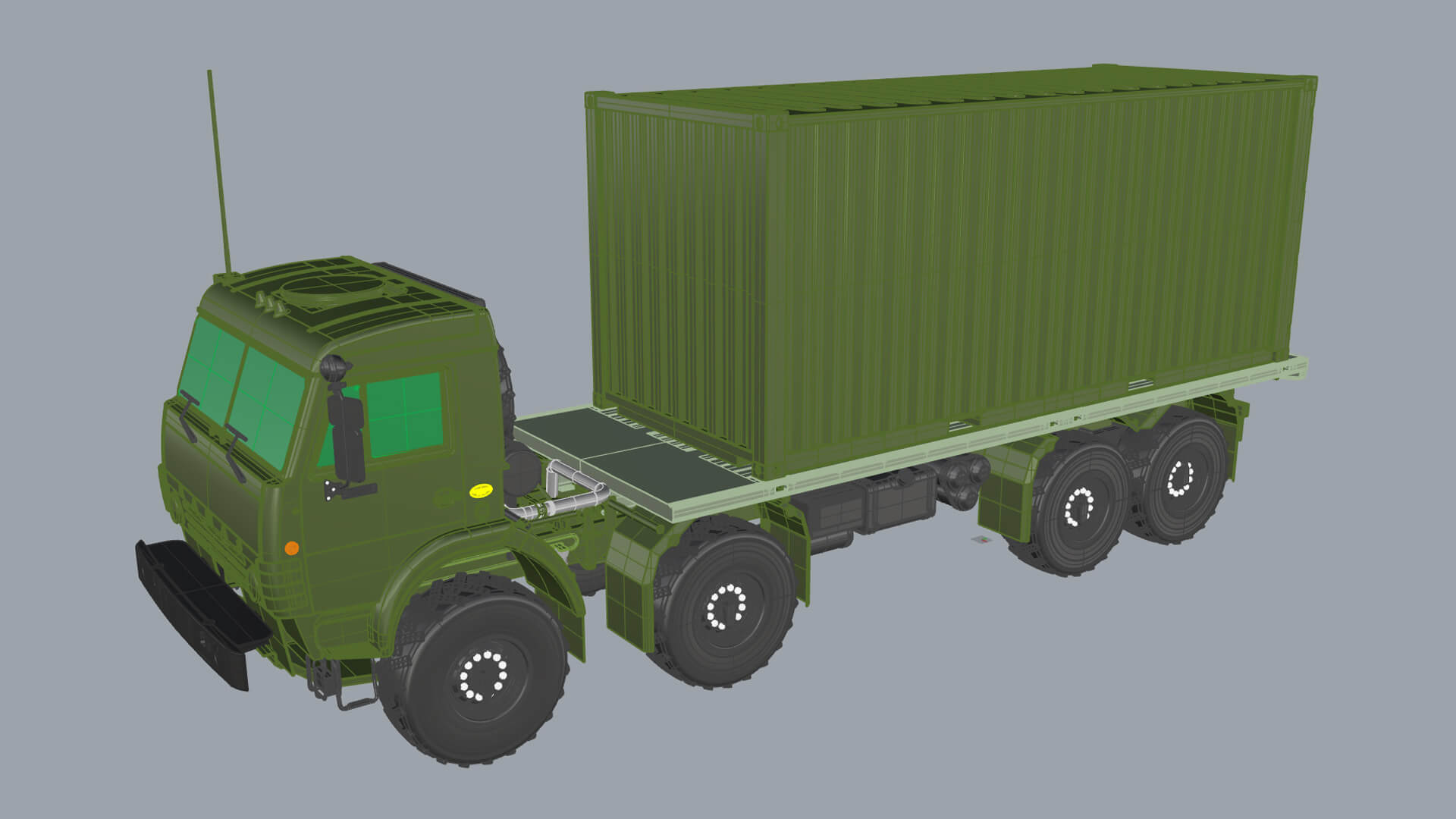 Russian Truck Kamaz 63501 - 3D Model by Sunshing