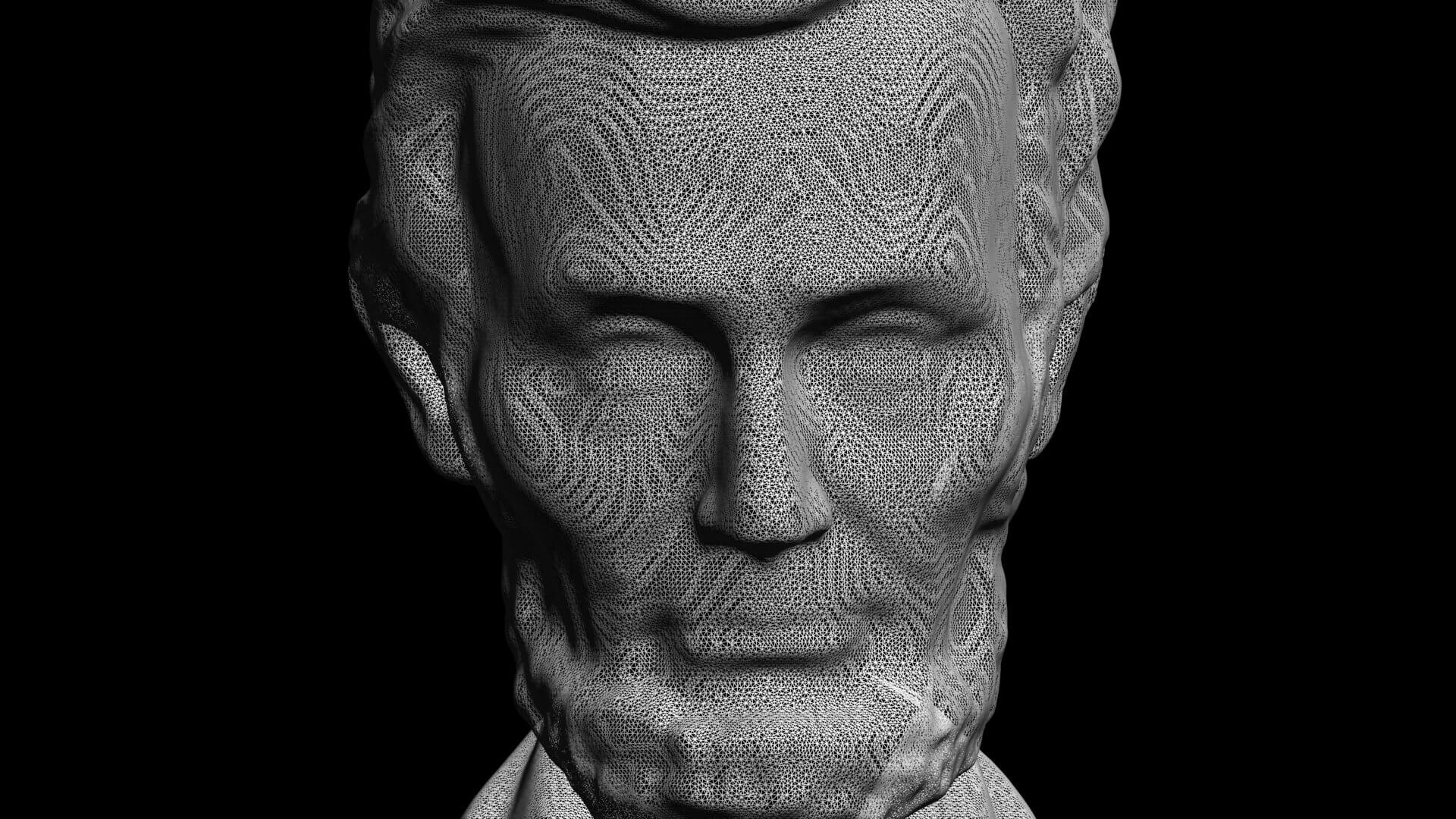Abraham Lincoln Bust - 3D Model by supercigale