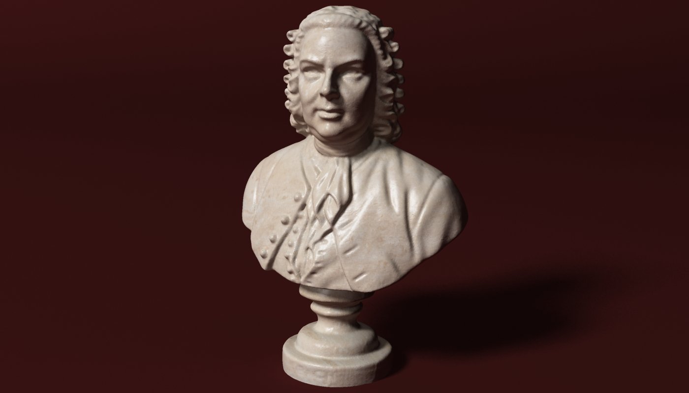 Bach Bust - 3D Model by supercigale