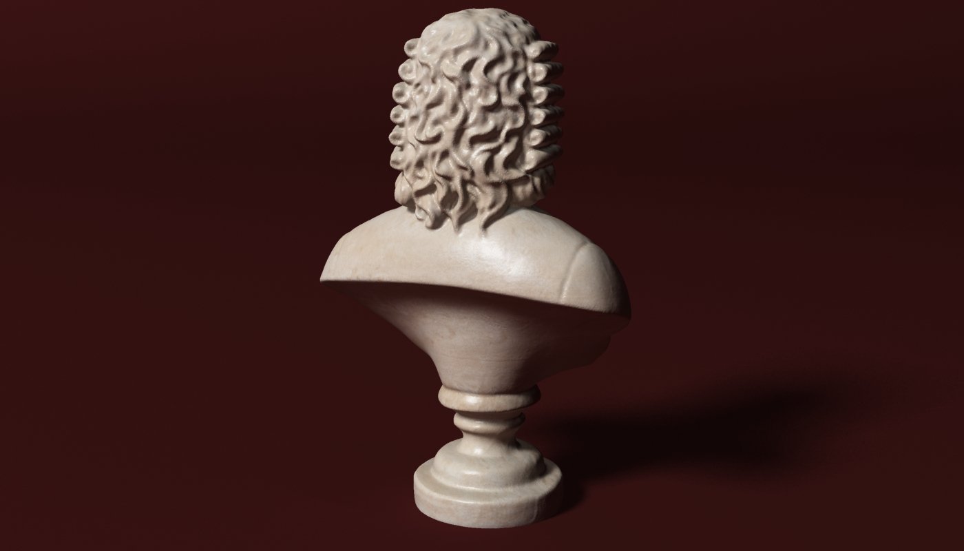 Bach Bust - 3D Model by supercigale
