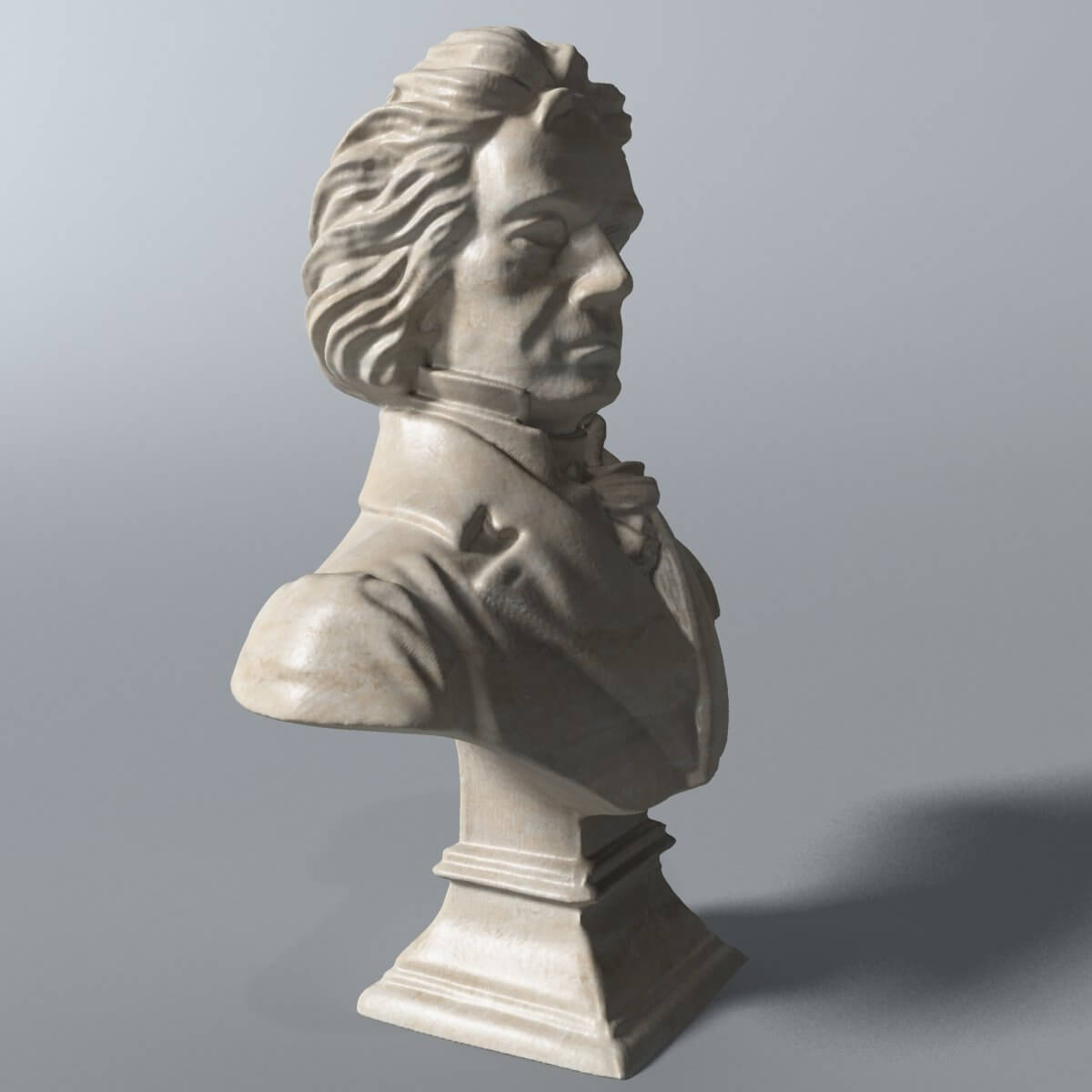Beethoven Bust - 3D Model by supercigale