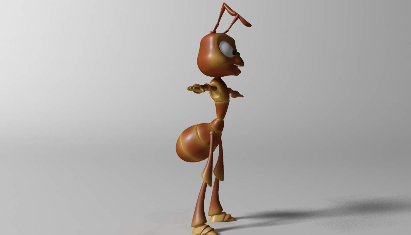 Cartoon Ant - 3D Model by supercigale
