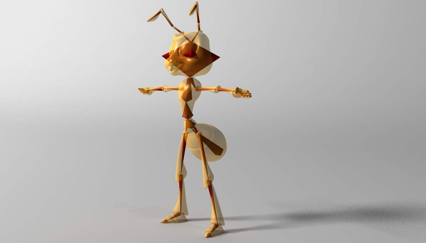 Cartoon Ant - 3D Model by supercigale