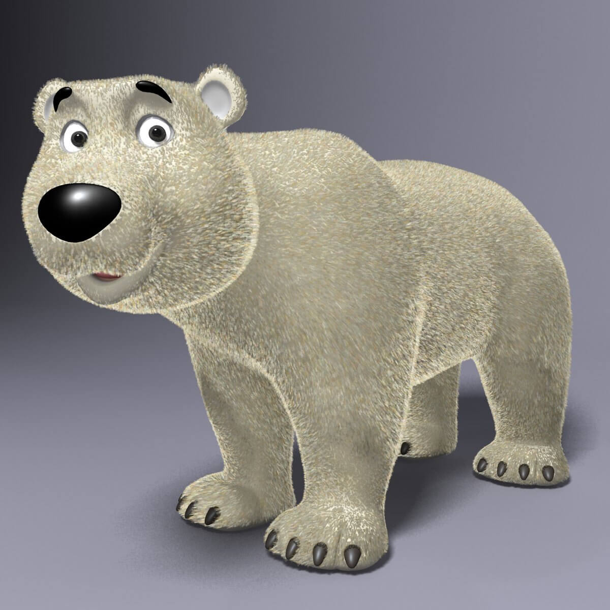 Cartoon Bear - 3D Model by supercigale