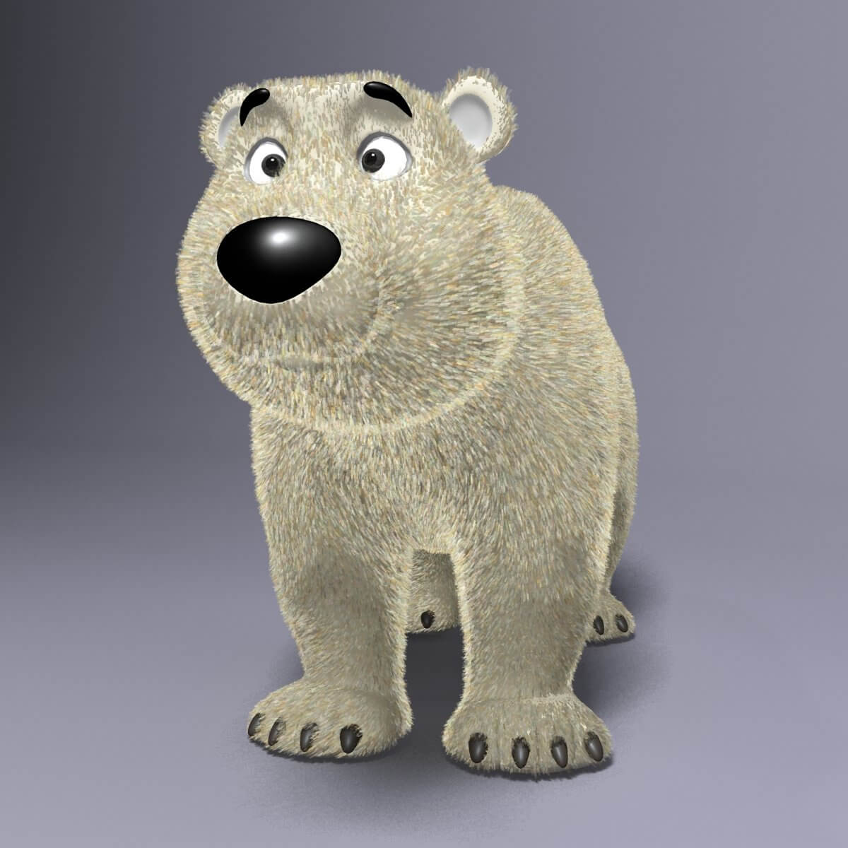 Cartoon Bear - 3D Model by supercigale