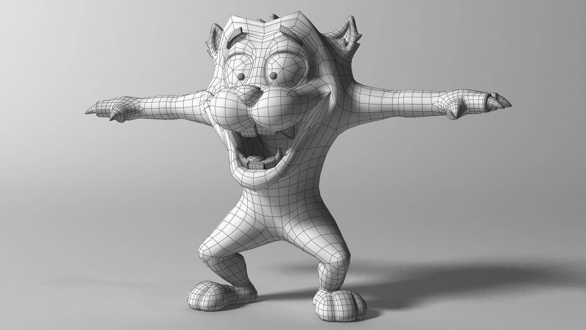 Cartoon Beast - 3D Model by supercigale