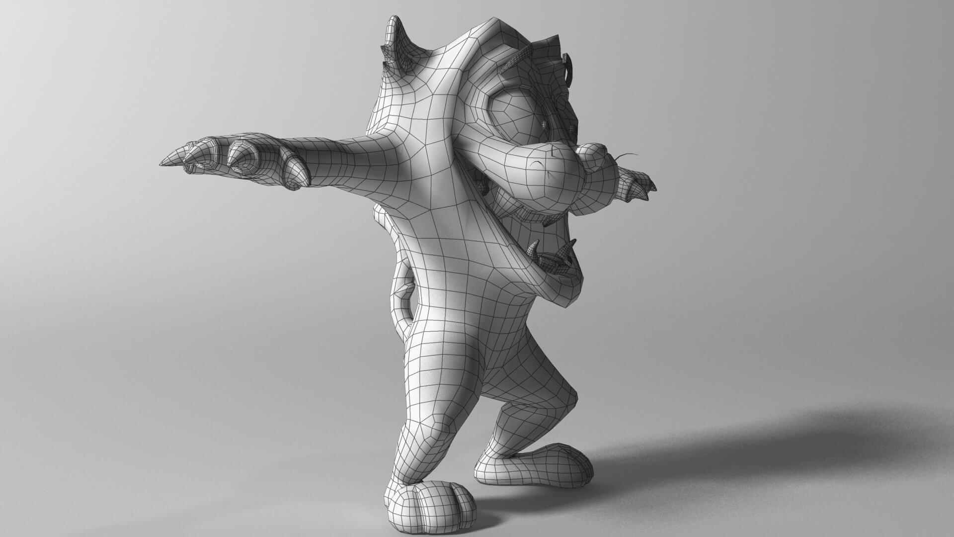 Cartoon Beast - 3D Model by supercigale