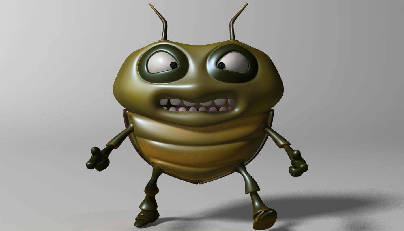 Cartoon Bug - 3D Model by supercigale
