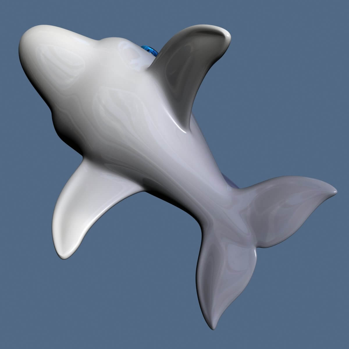 Cartoon Dolphin - 3D Model by supercigale