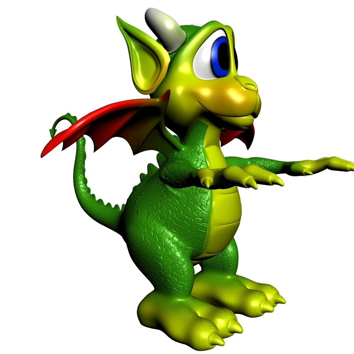 Cartoon Dragon - 3D Model by supercigale