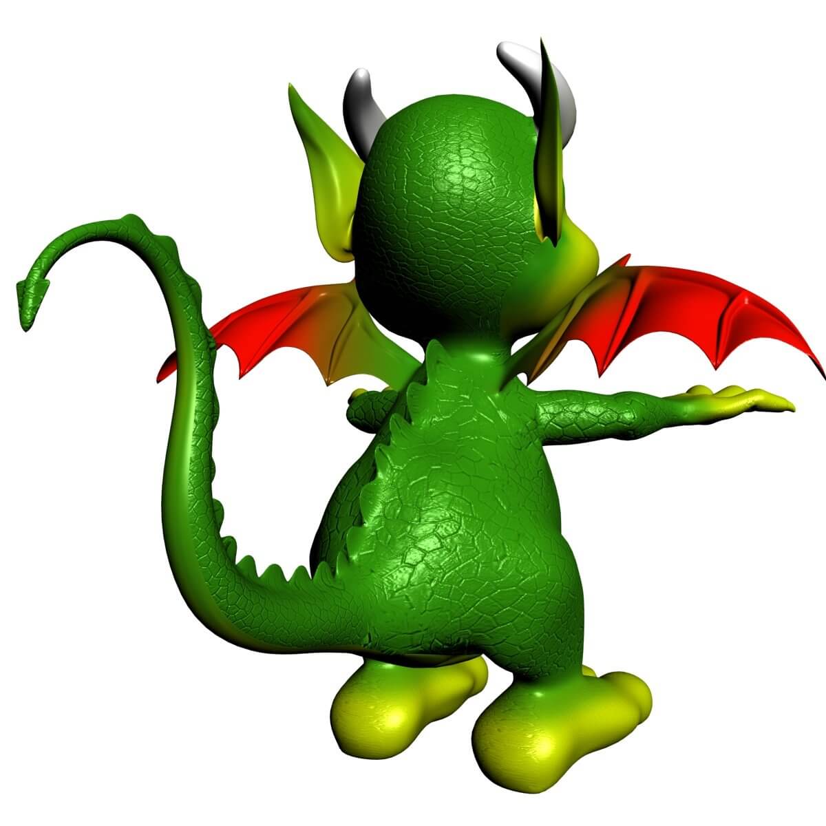 Cartoon Dragon - 3D Model by supercigale