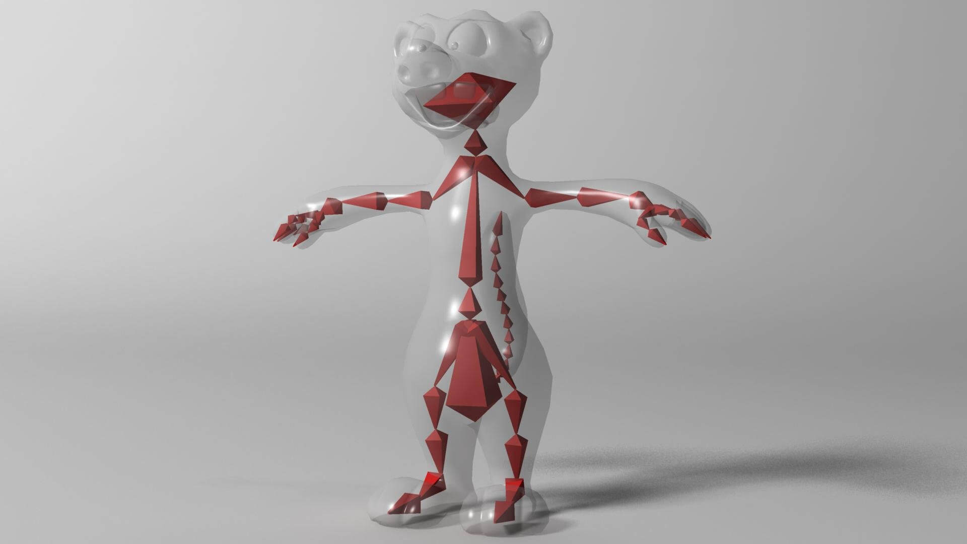 Cartoon Ferret - 3D Model by supercigale