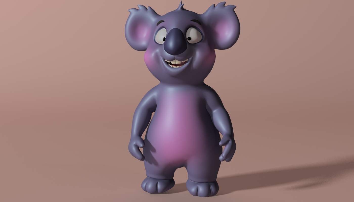 Cartoon Koala - 3D Model by supercigale