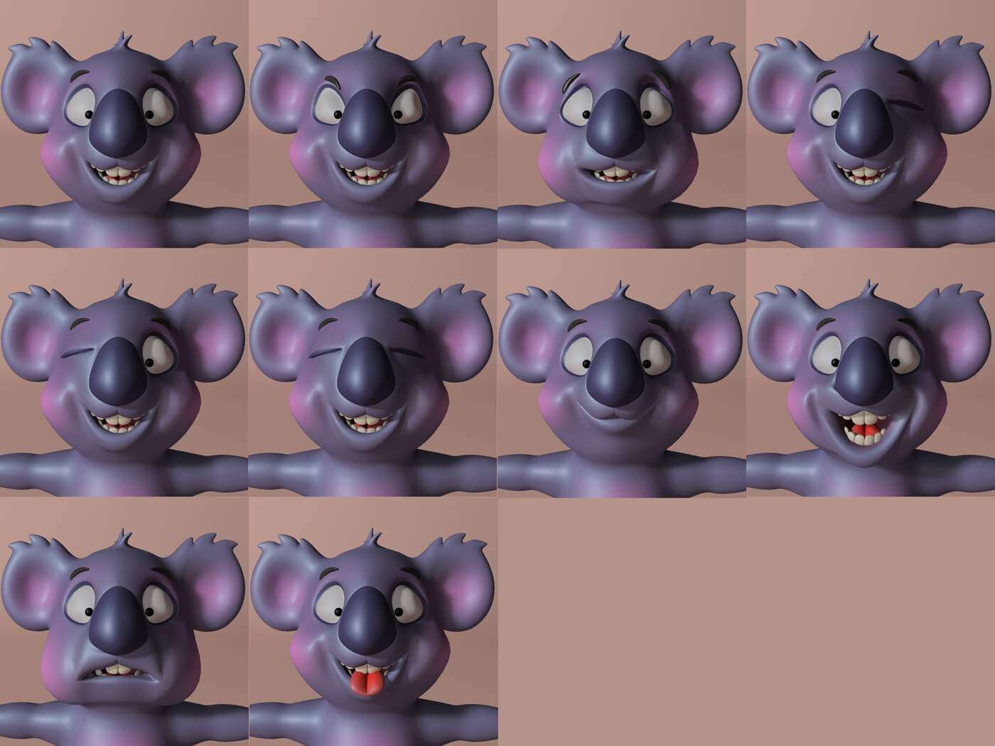 Cartoon Koala - 3D Model by supercigale