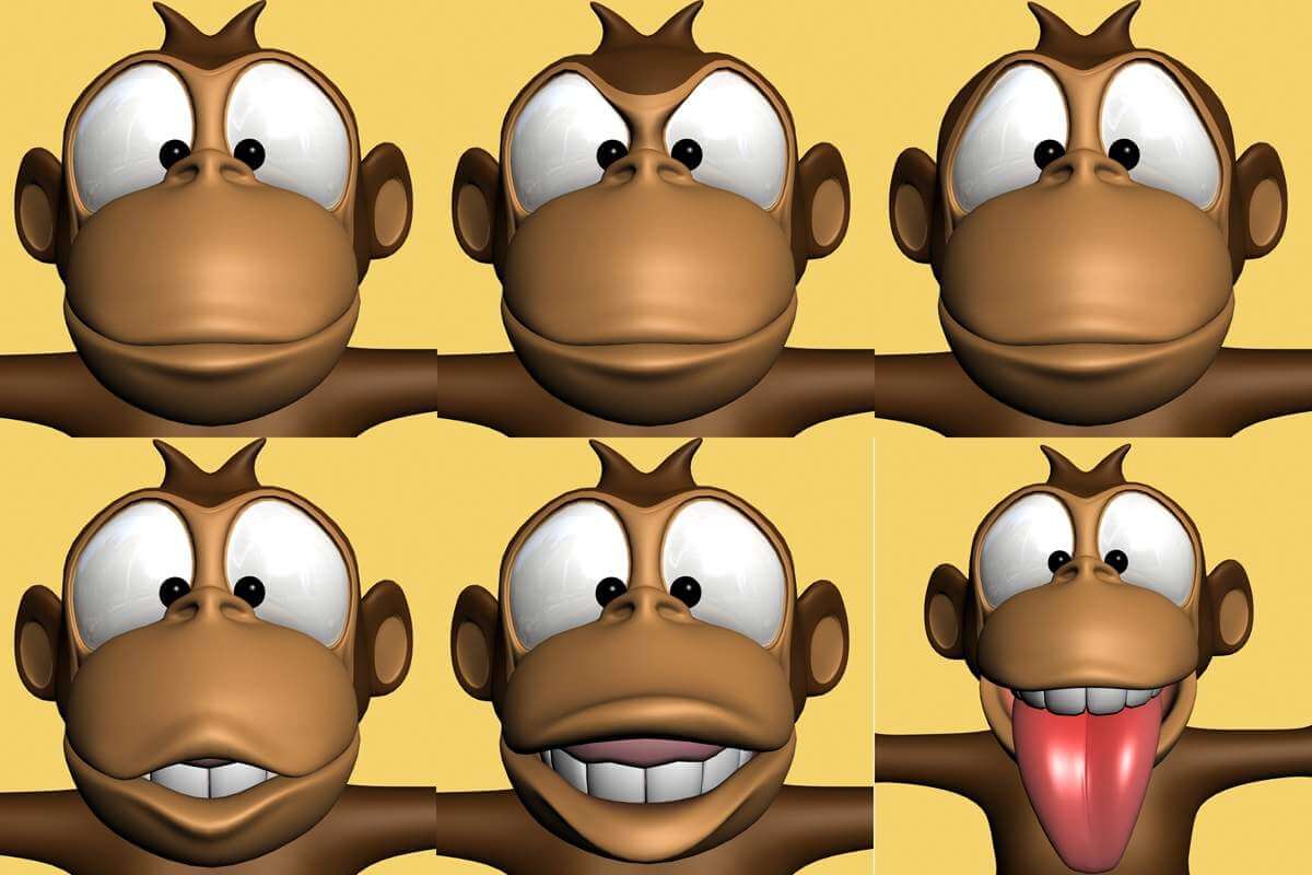 Cartoon Monkey - 3D Model by supercigale