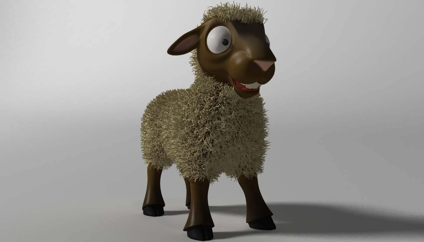 Cartoon Sheep - 3D Model by supercigale