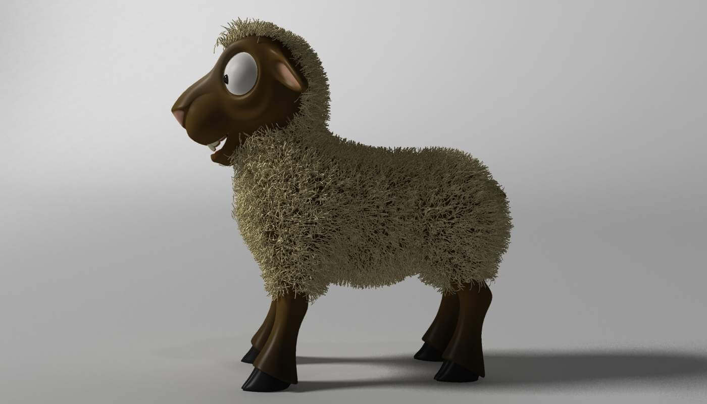 Cartoon Sheep - 3D Model by supercigale