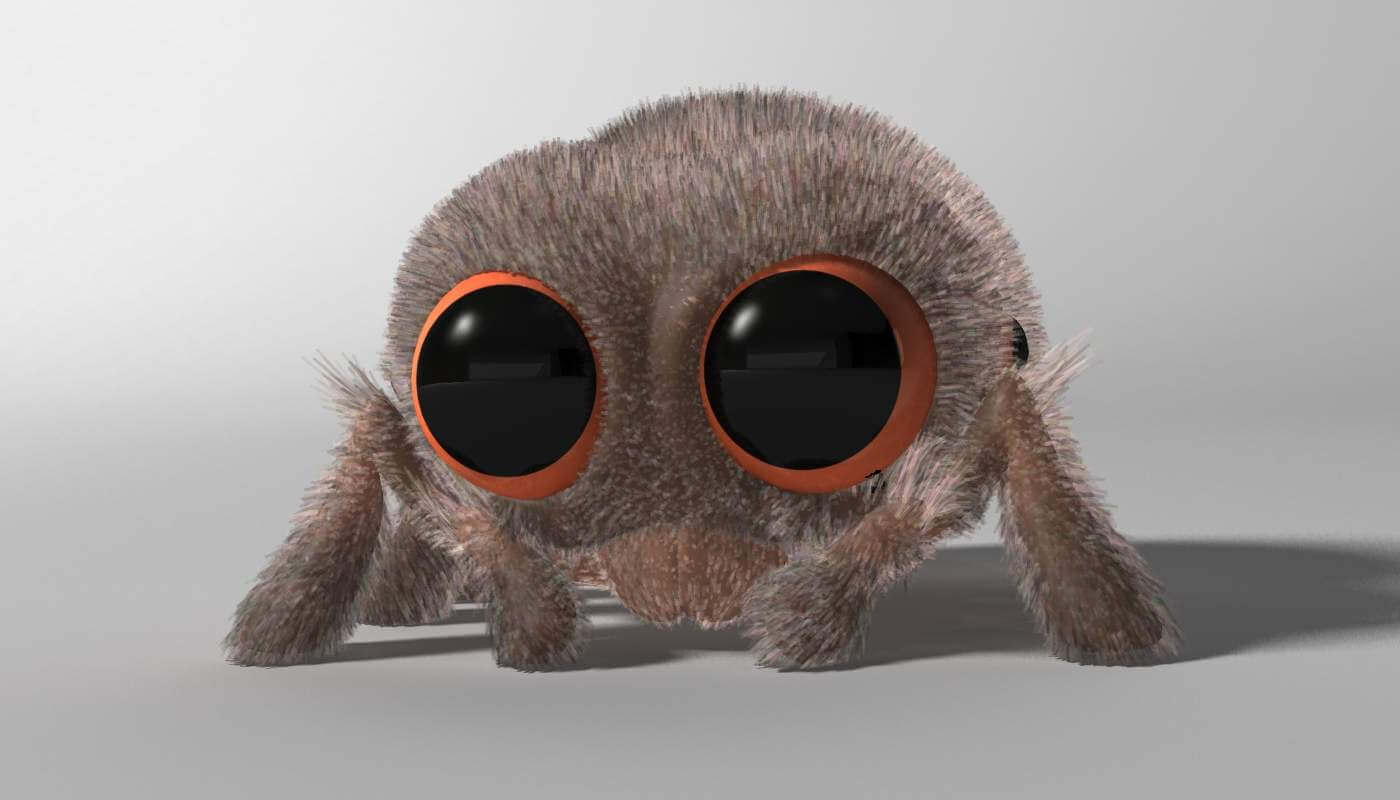 Cartoon Spider - 3D Model by supercigale