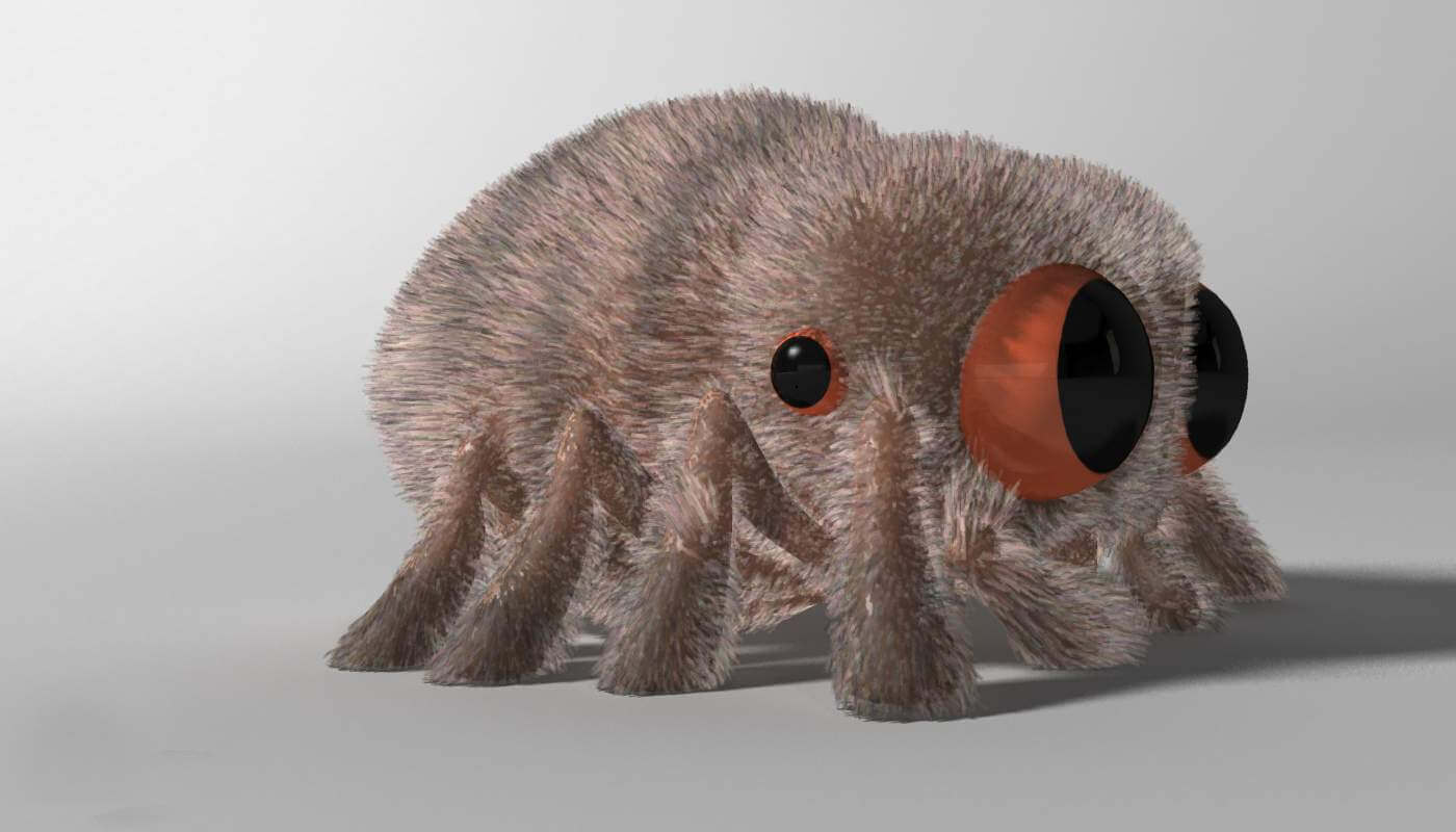 Cartoon Spider - 3D Model by supercigale