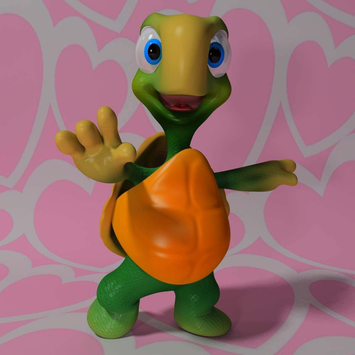 Cartoon Turtle - 3D Model by supercigale