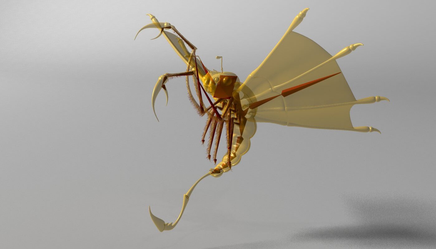 Flying Scorpion - 3D Model by supercigale