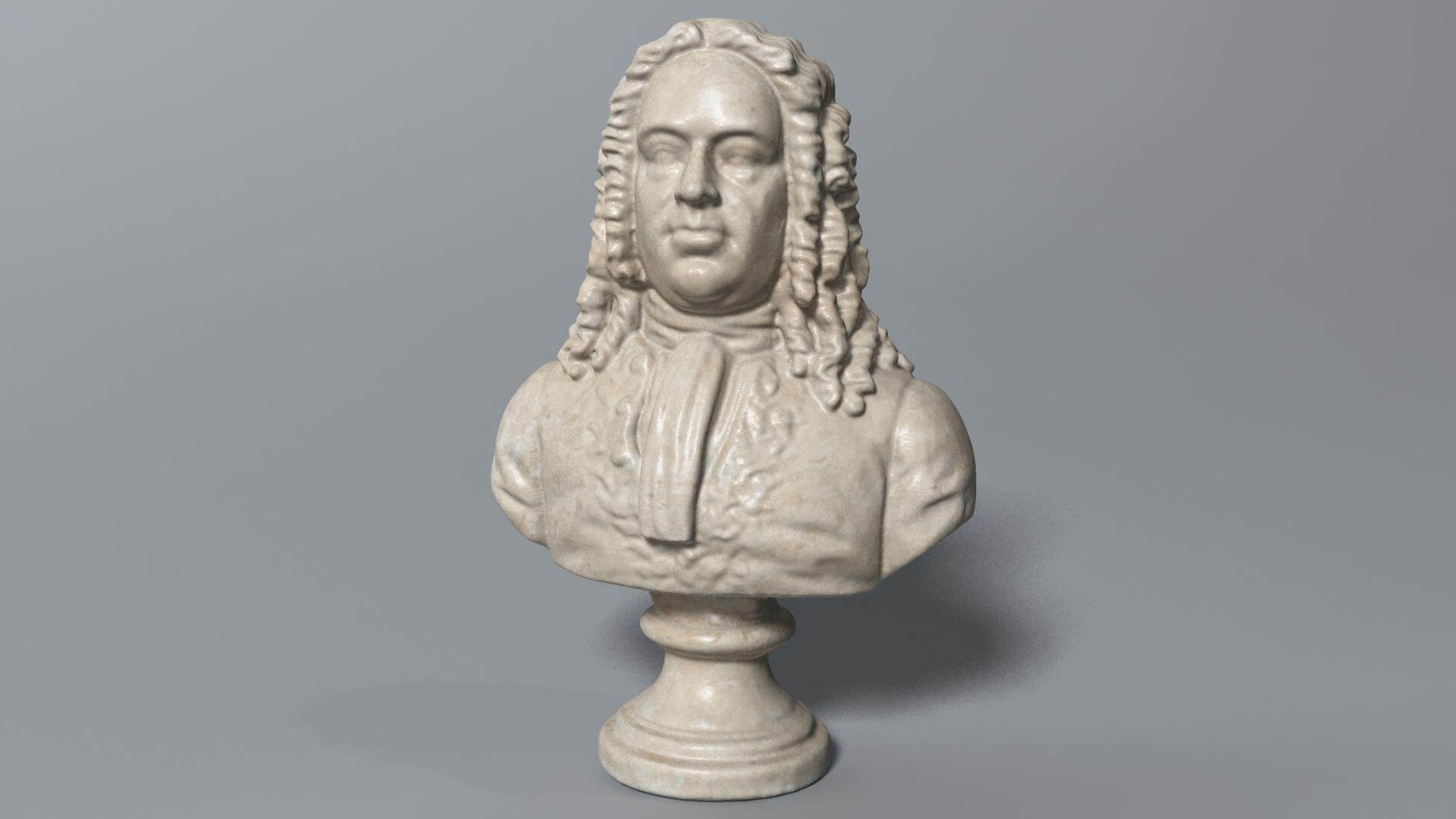 Handel Bust - 3D Model by supercigale