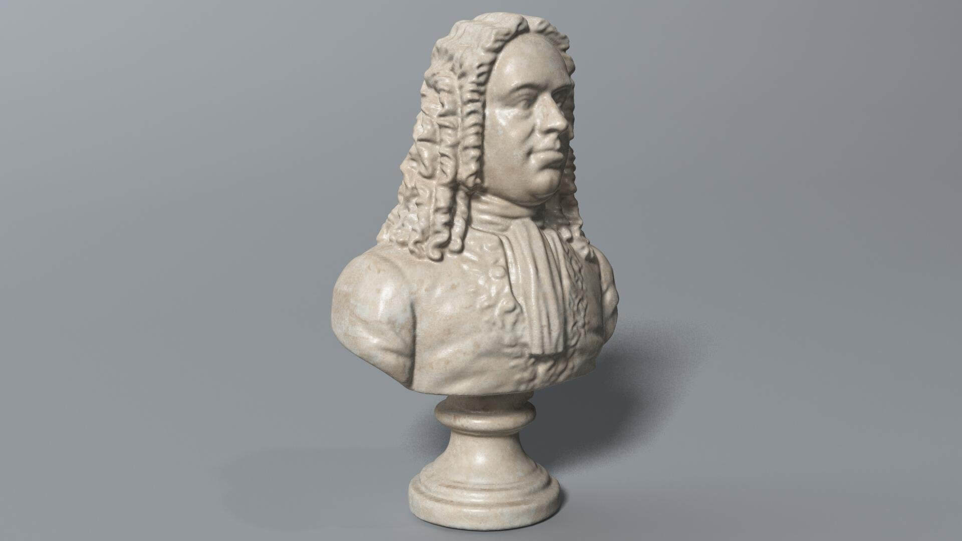 Handel Bust - 3D Model by supercigale