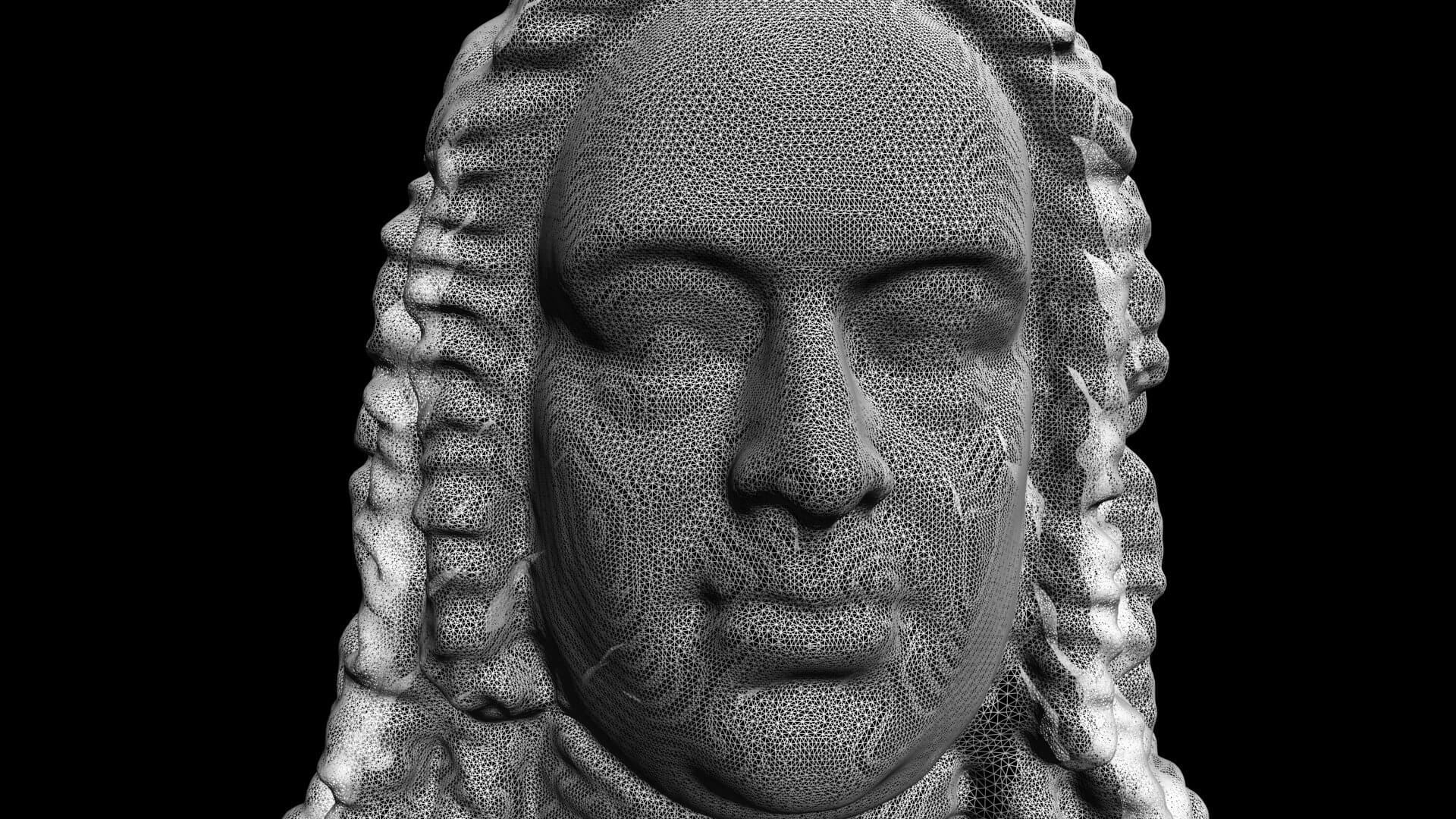 Handel Bust - 3D Model by supercigale