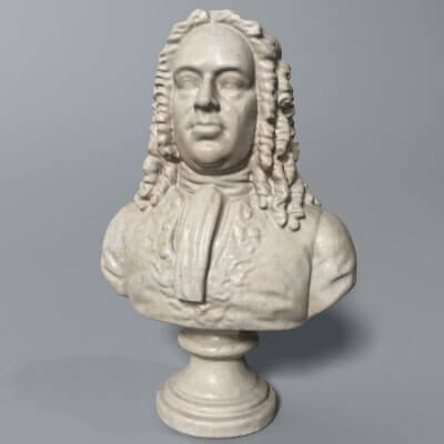 Handel Bust - 3D Model by supercigale