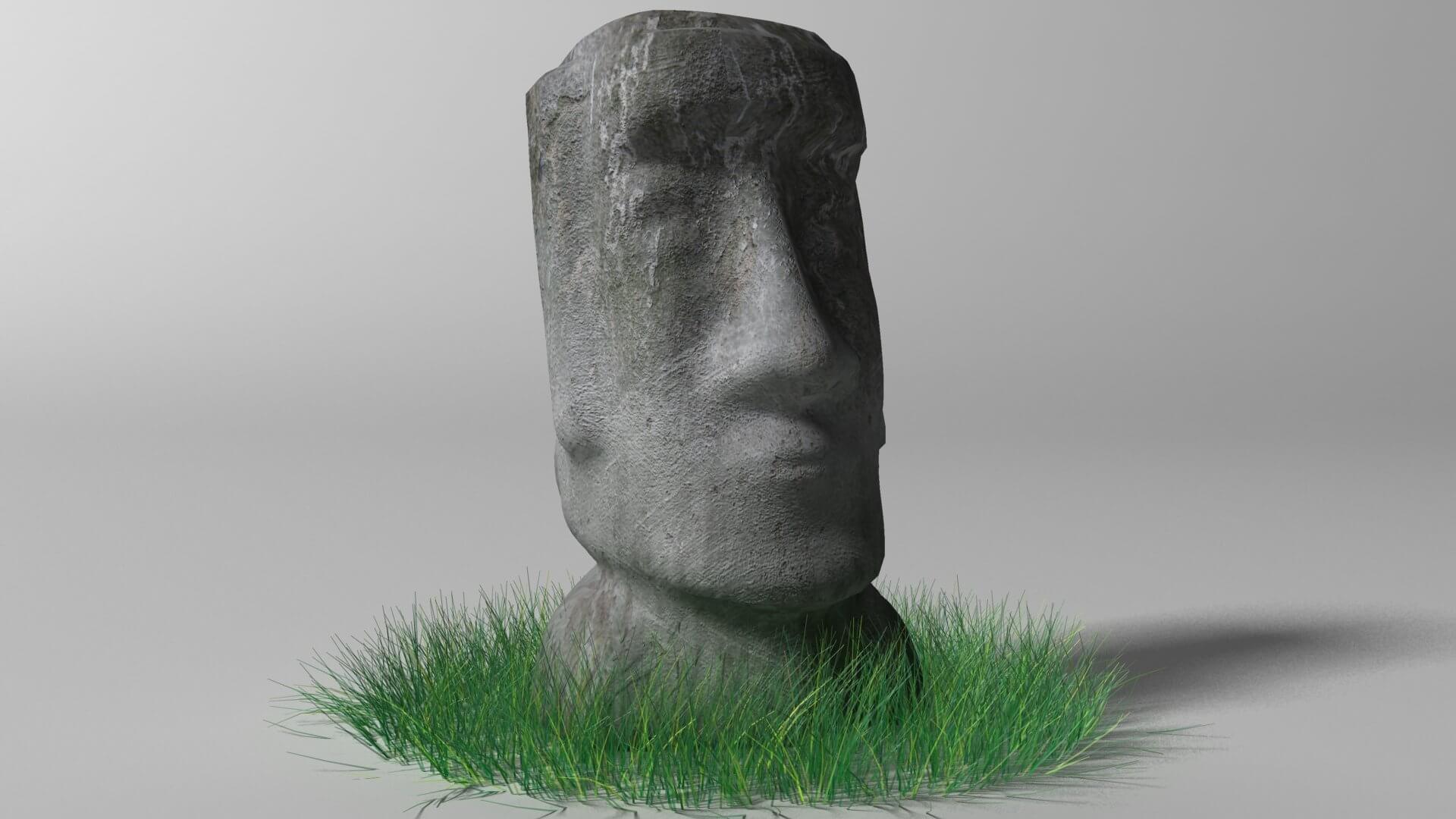 Moai Statue - 3D Model by supercigale