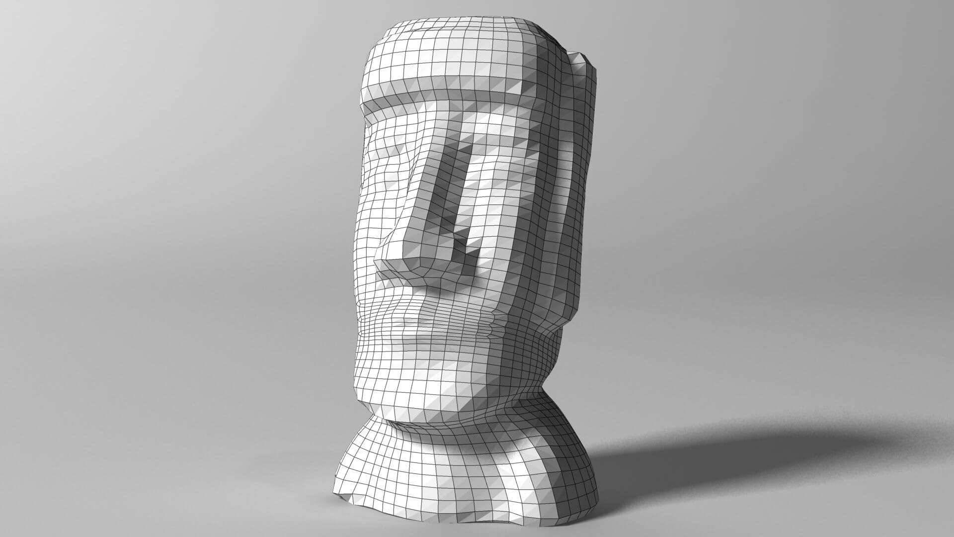 Moai Statue - 3D Model by supercigale