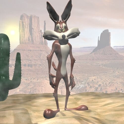 Wile E Coyote - 3D Model by supercigale