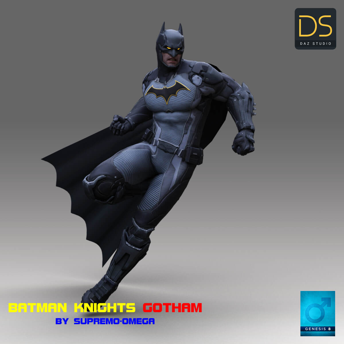 Batman Knights Gotham for G8 Male - Daz Content by supremoomega