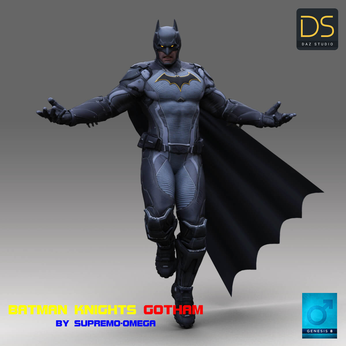 Batman Knights Gotham for G8 Male - Daz Content by supremoomega
