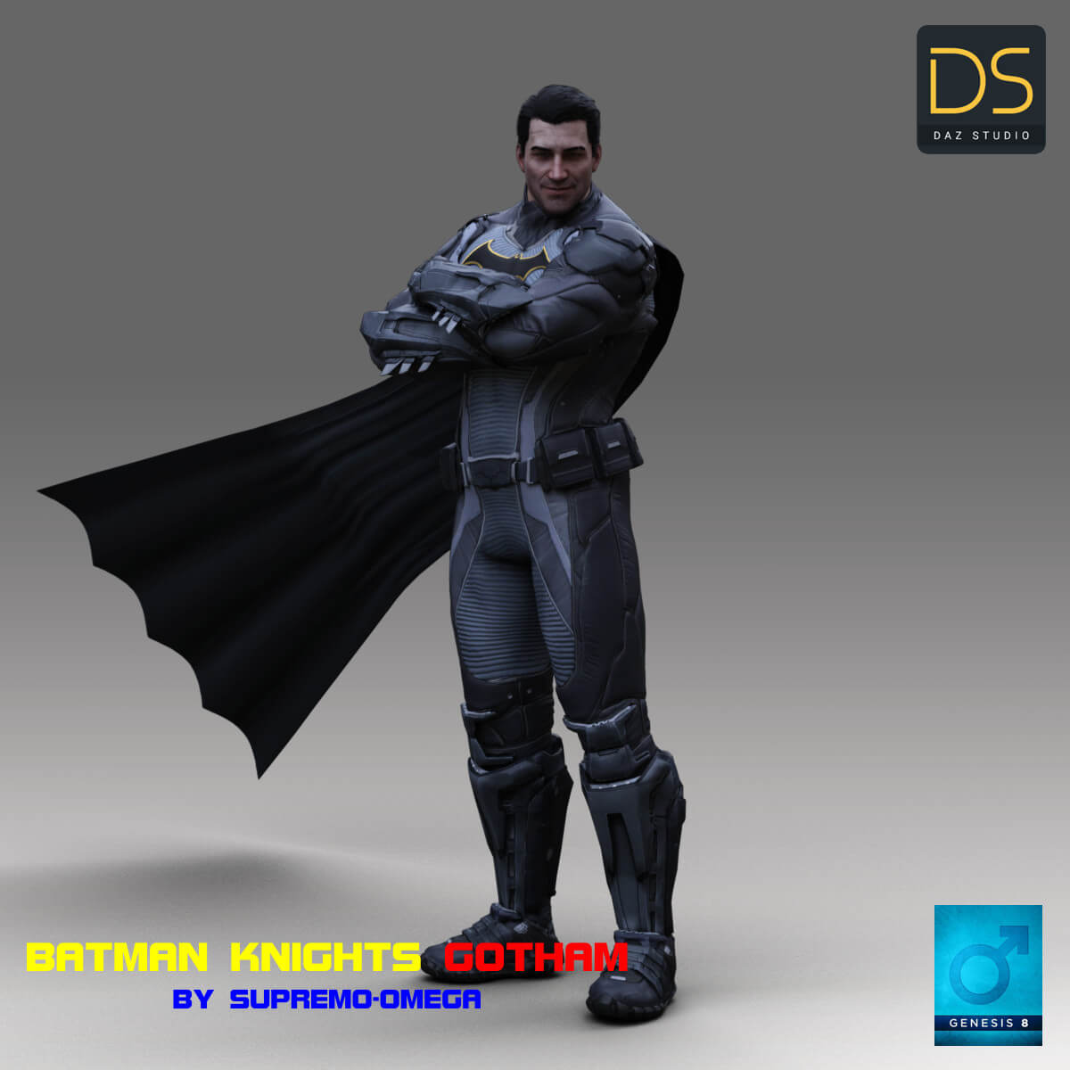 Batman Knights Gotham for G8 Male - Daz Content by supremoomega