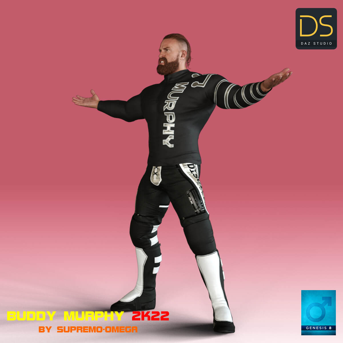 Buddy Murphy 2K22 for G8 Male - Daz Content by supremoomega