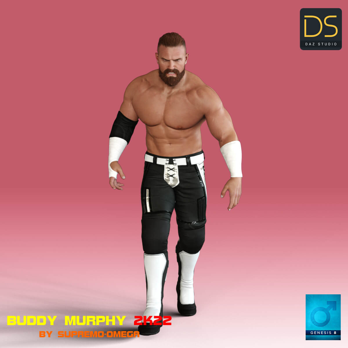 Buddy Murphy 2K22 for G8 Male - Daz Content by supremoomega