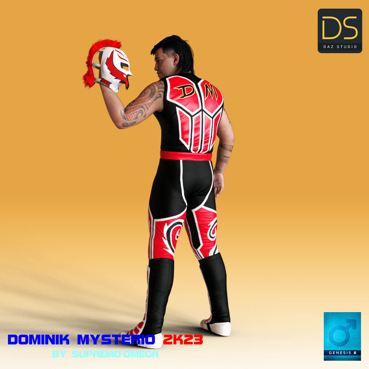 Dominik Mysterio 2K23 for G8 Male - Daz Content by supremoomega