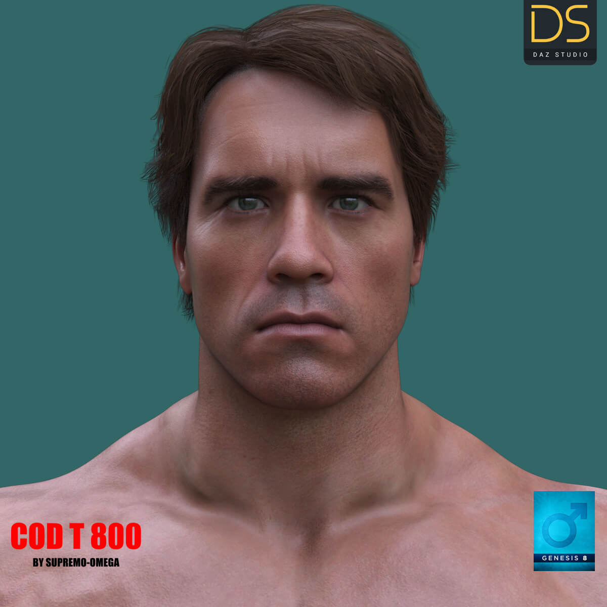 COD T 800 New Texture Normals 3D Render by supremoomega